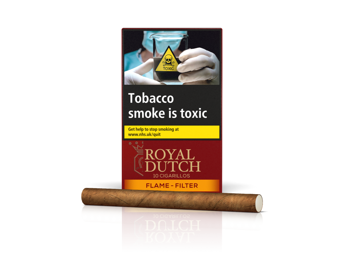 Buy Royal Dutch Flame Cigarillos Pack of 10 Online | Cigar Nights, UK