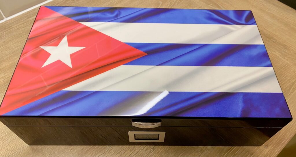 Buy Cigar Humidor Cuba Flag Online | Cigar Nights, UK